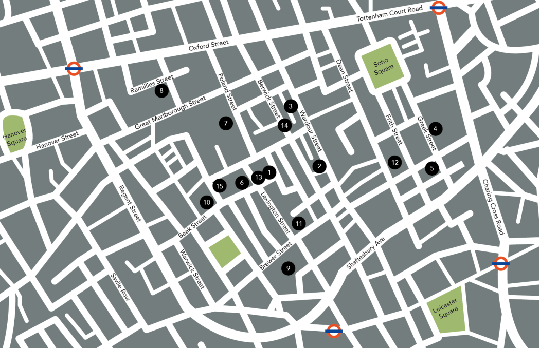 15 of Soho's anchors and innovators