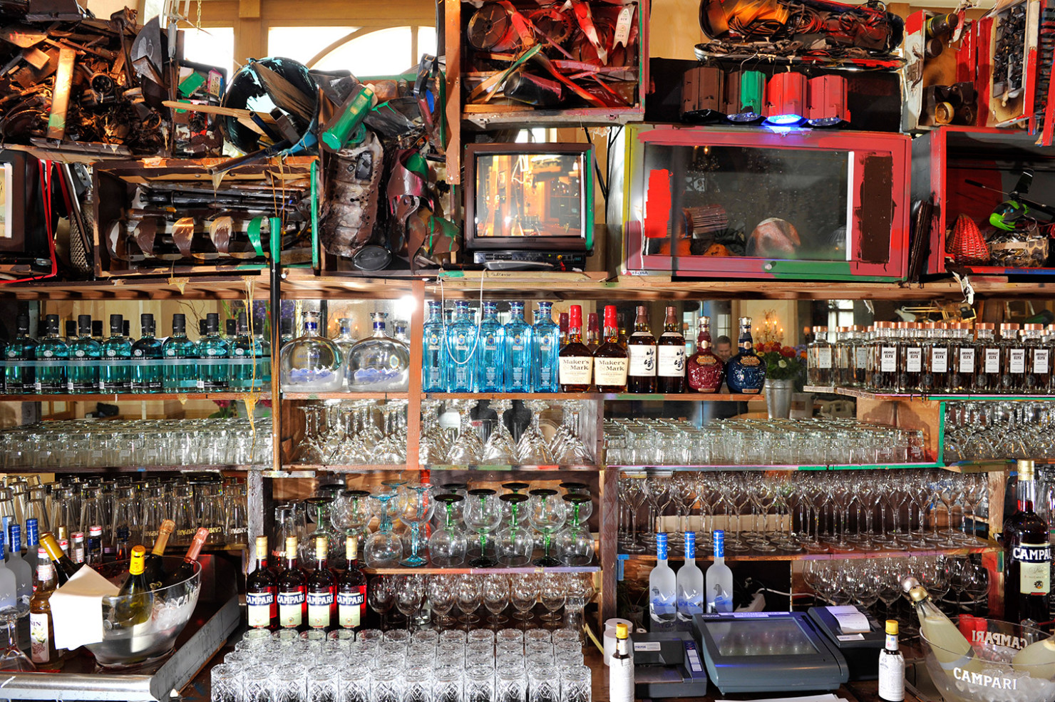 The rough and ready Roth Bar takes over Les Trois Rois hotel