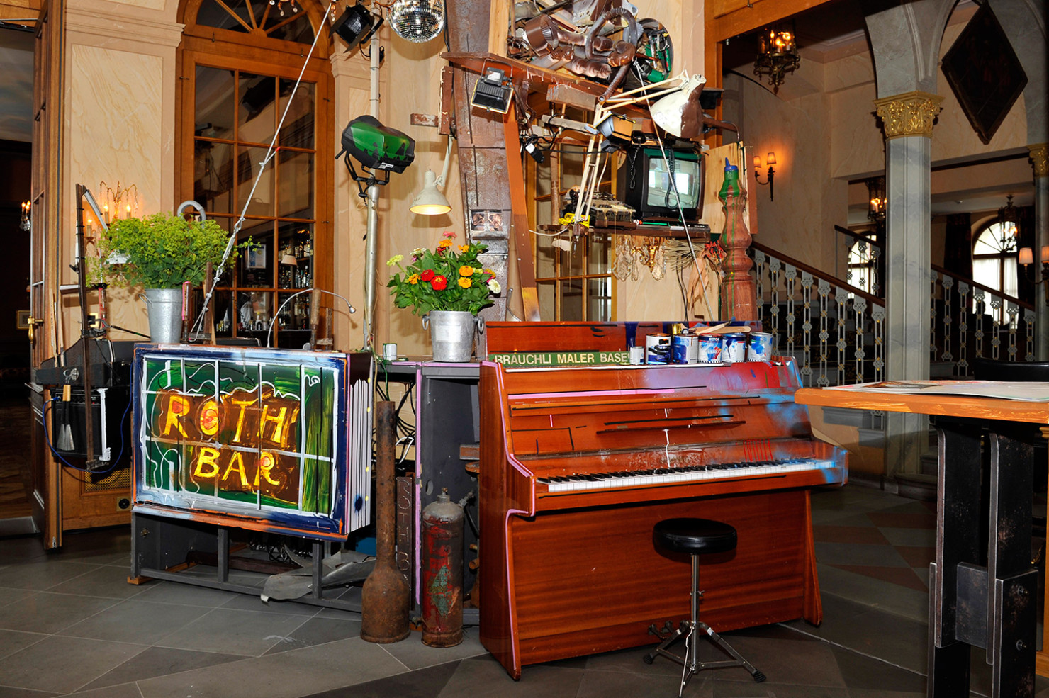 The rough and ready Roth Bar takes over Les Trois Rois hotel