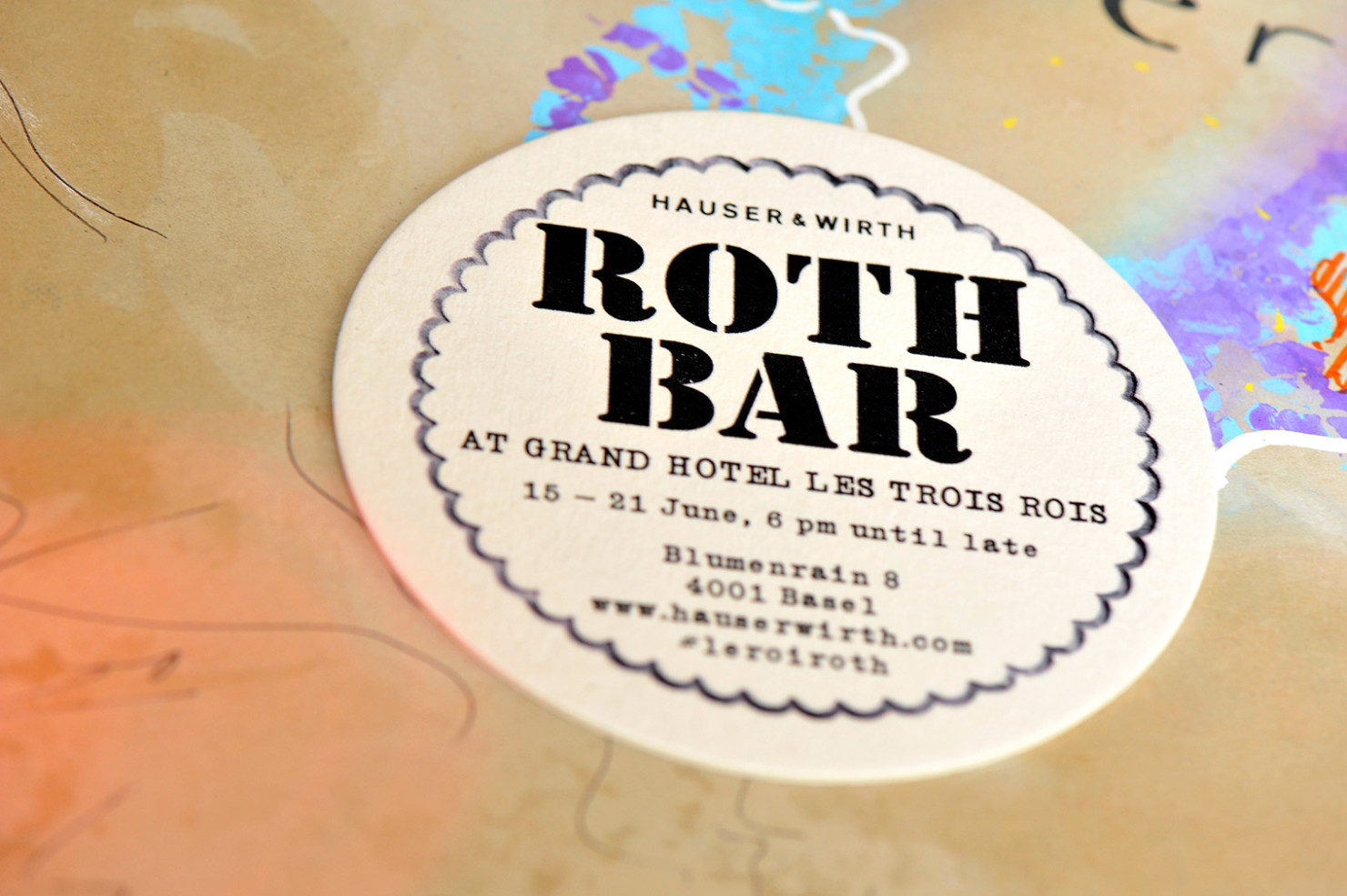 The rough and ready Roth Bar takes over Les Trois Rois hotel