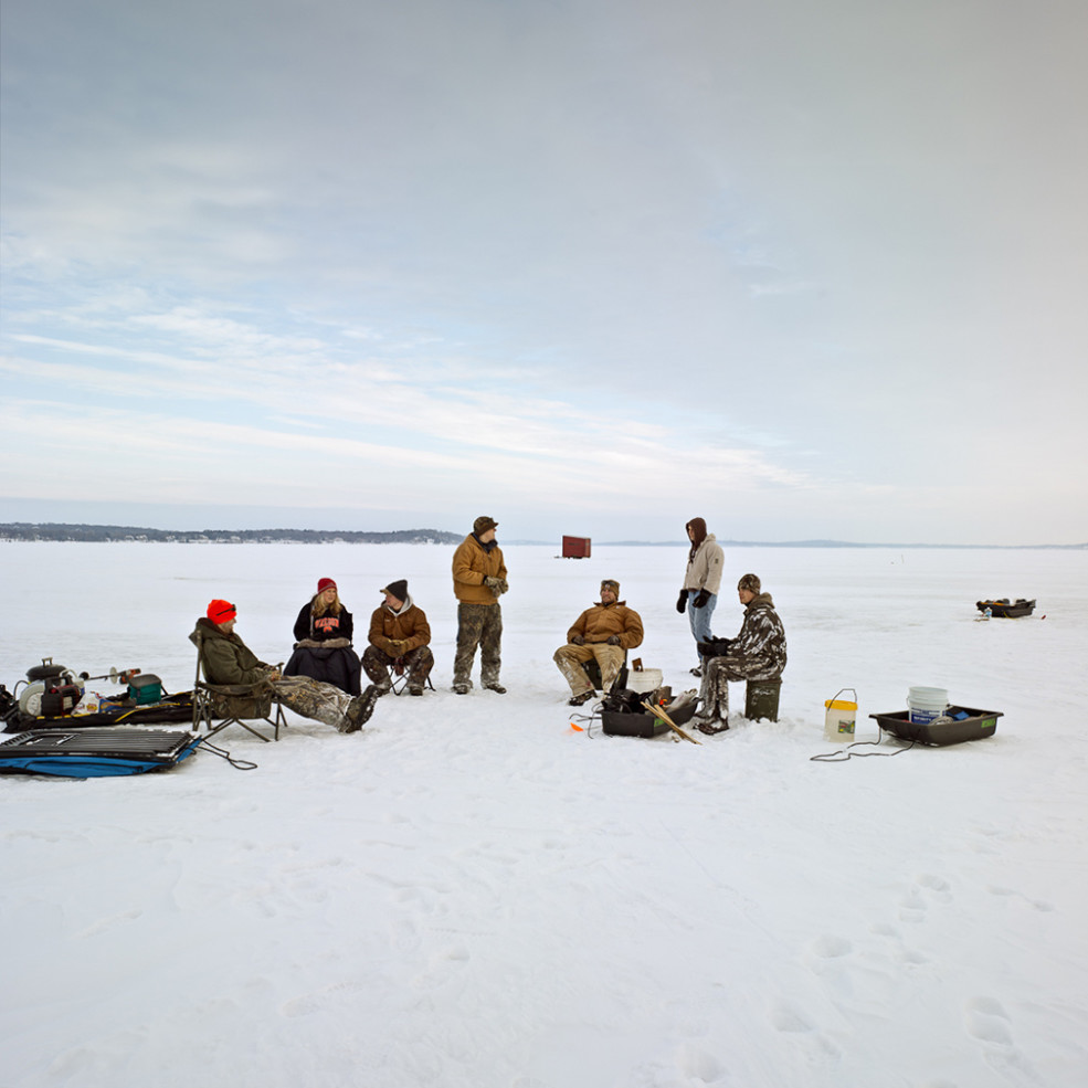 Mike Rebholz photographs the ice-fishing huts of Wisconsin - The Spaces