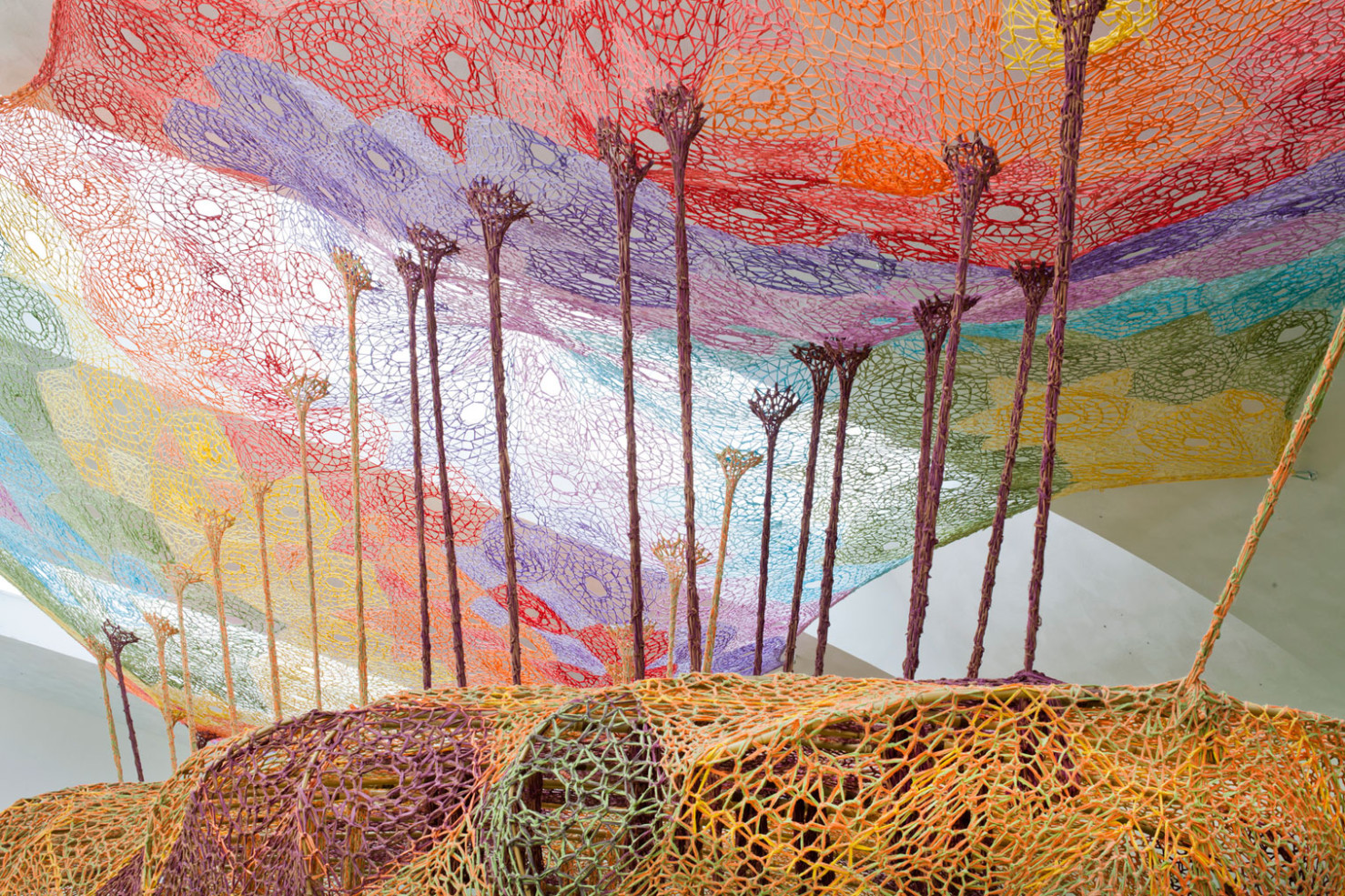 Ernesto Neto weaves a tribute to the Huni Kuin people of Brazil in Helsinki