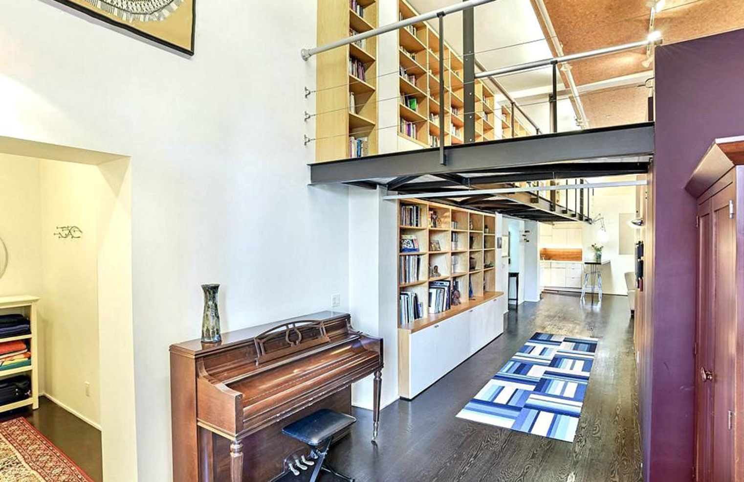 Brooklyn apartment with a 14ft-tall library hits the market for $1.7m