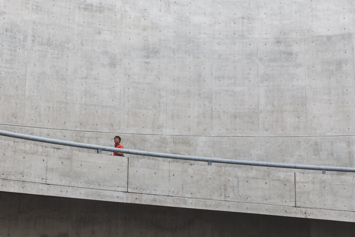 Andy Donohoe photographs the concrete curves of Tadao Ando’s Sayamaike Museum