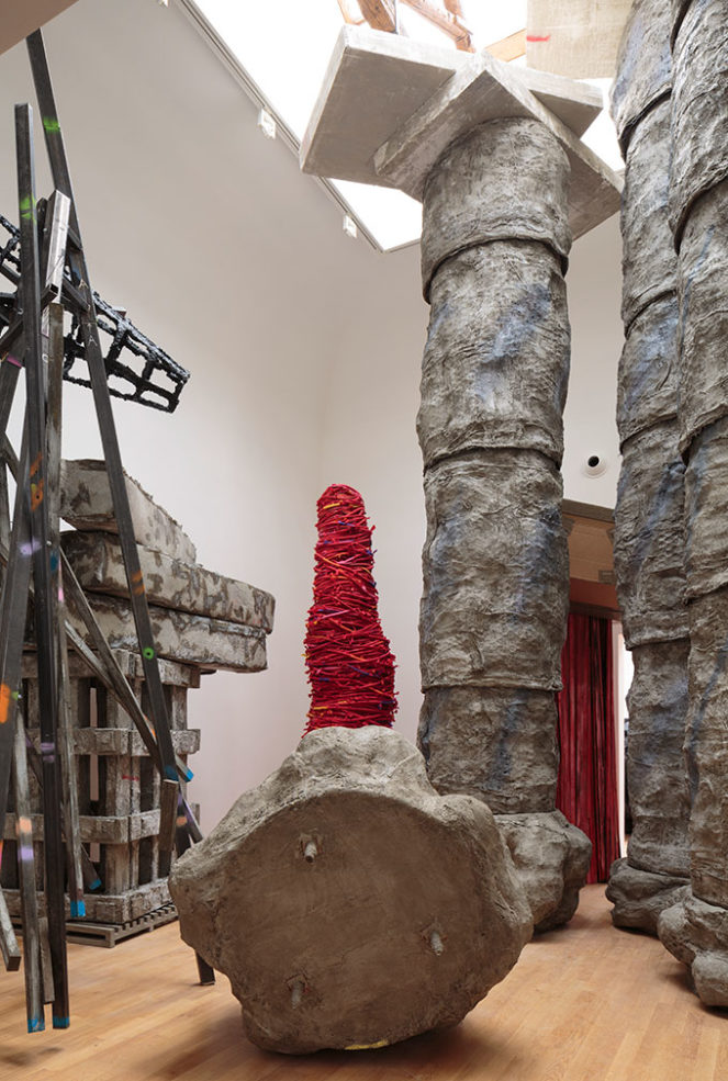 Artist Phyllida Barlow ‘spills the guts’ of the British Pavilion at the ...