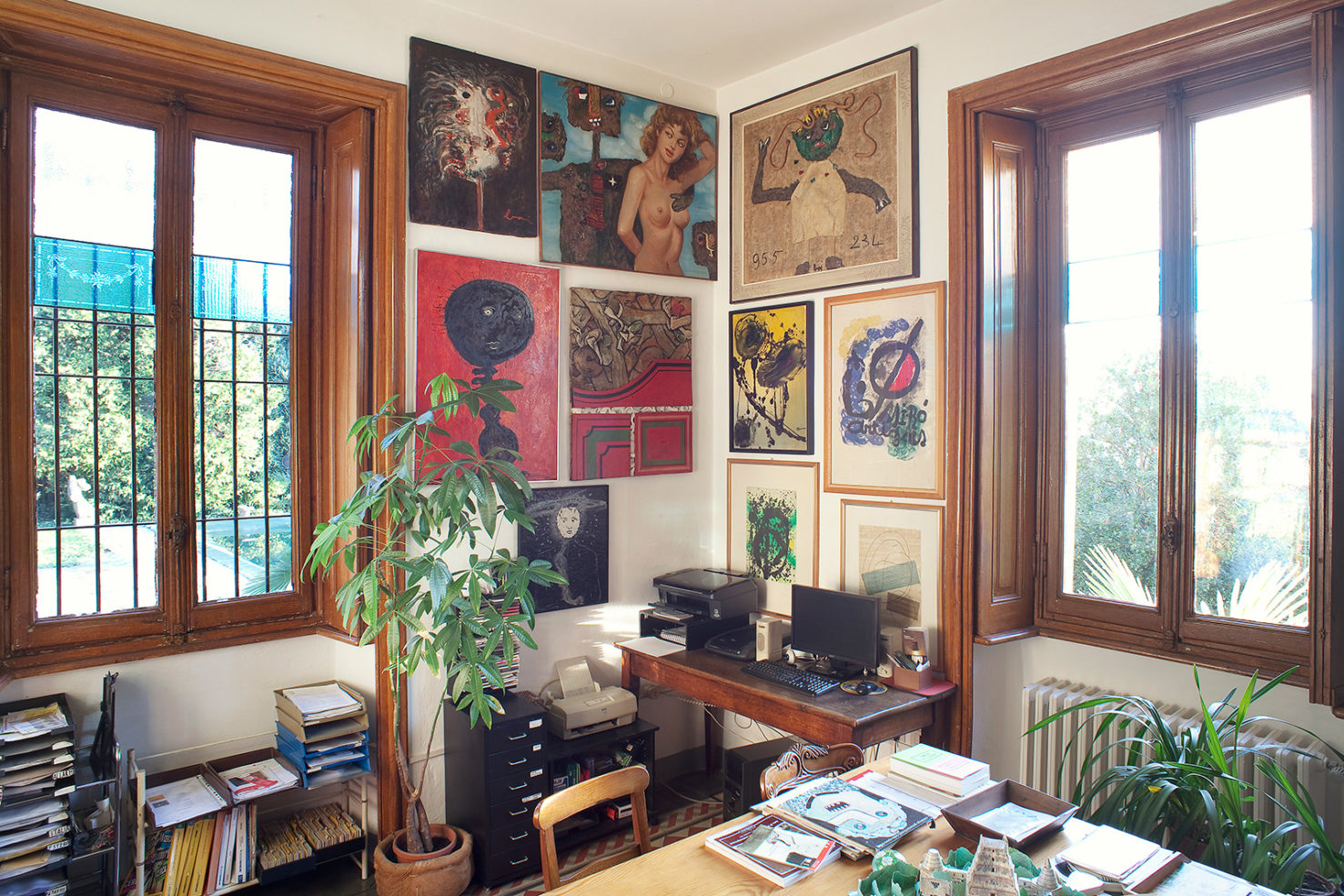 Artist Enrico Baj’s home is recreated at Frieze Masters