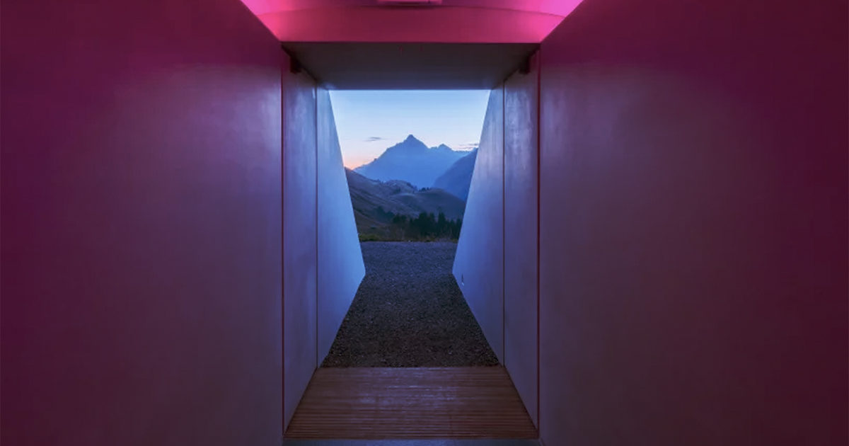 Artist James Turrell builds a Skyspace in the Austrian mountains